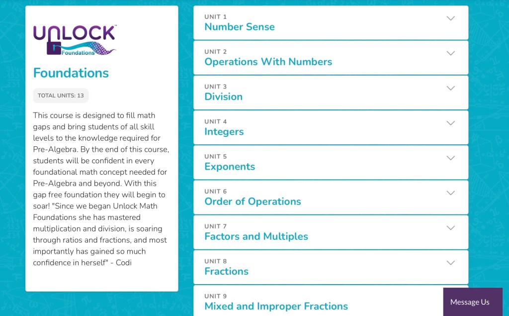 Unlock Math: Unlock Math Foundations Review! – Little Learner and Mom