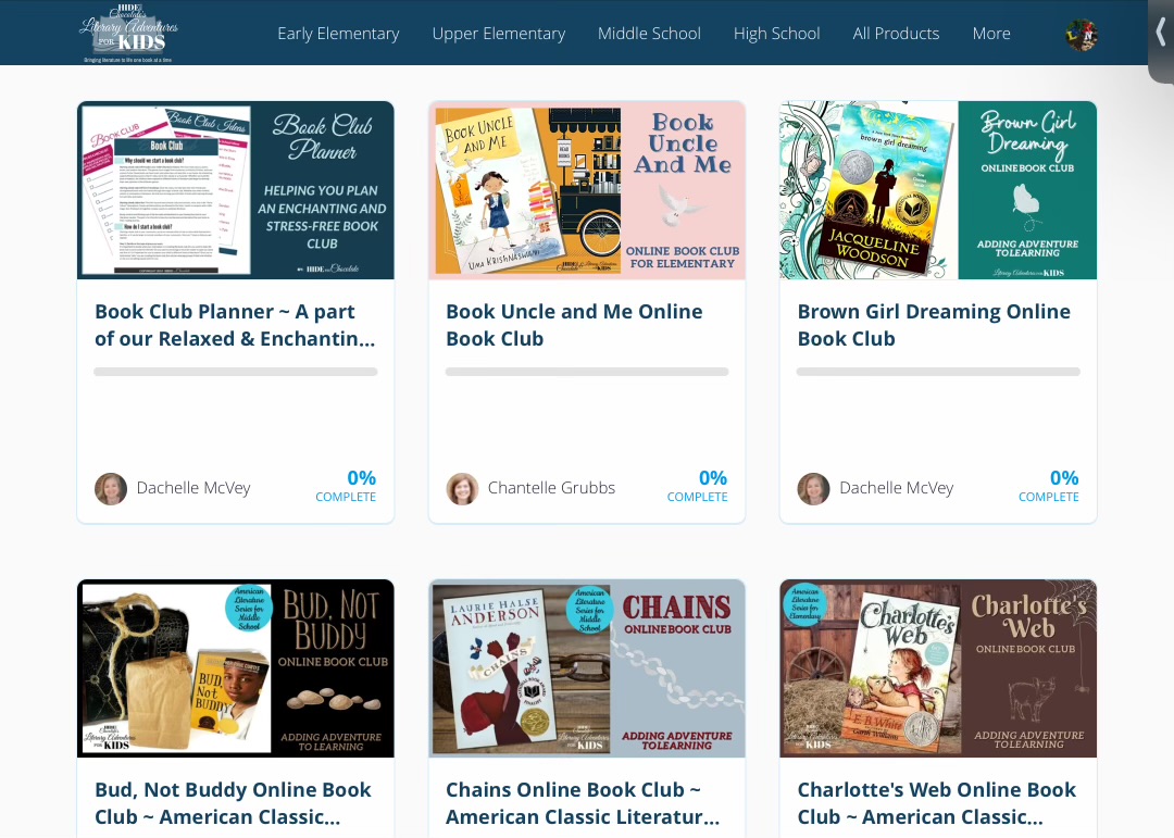Literary Adventures for Kids Online Middle School Book Club – Little ...