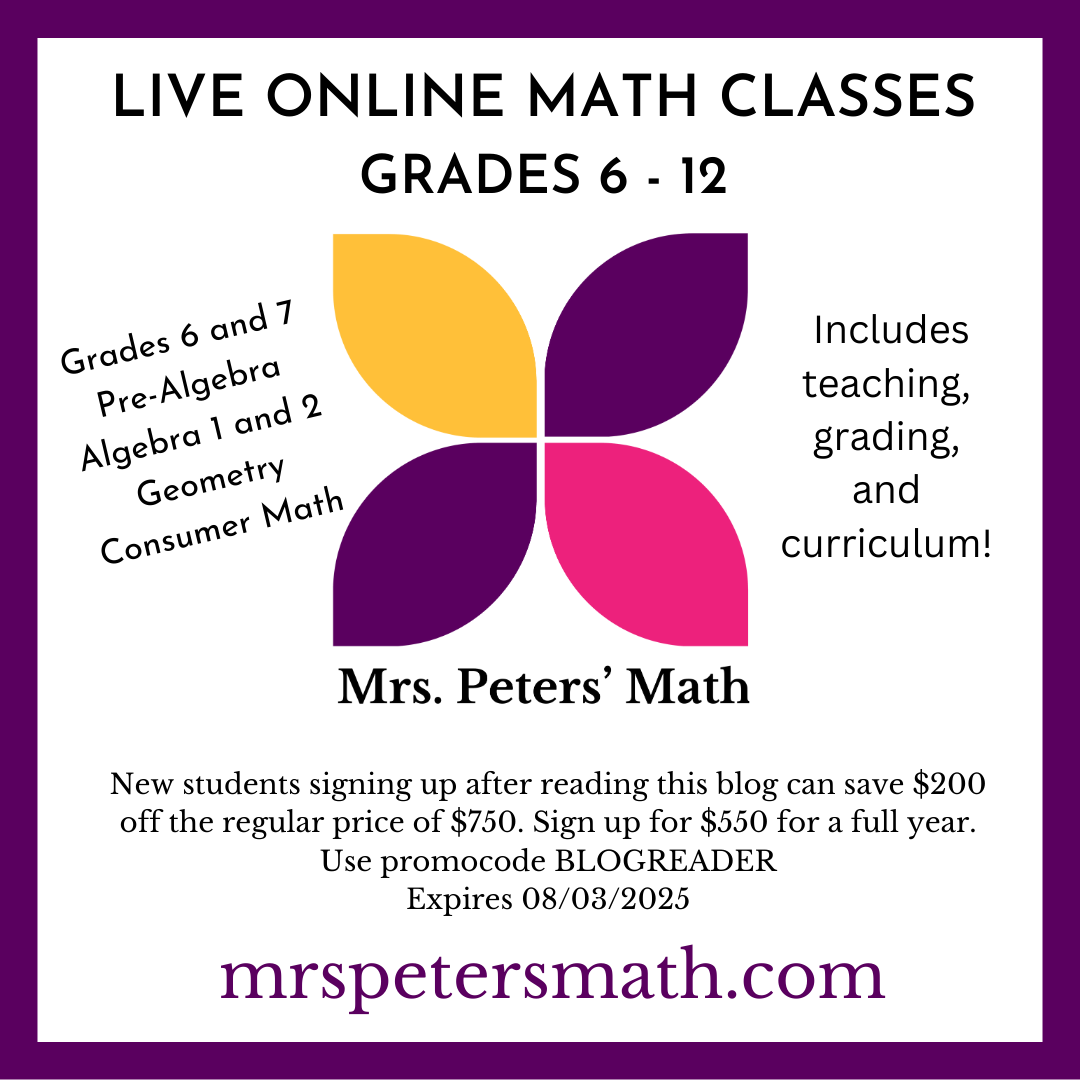 Solving for Success: Mrs. Peters’ Live Algebra 1 Math Class! – Little ...