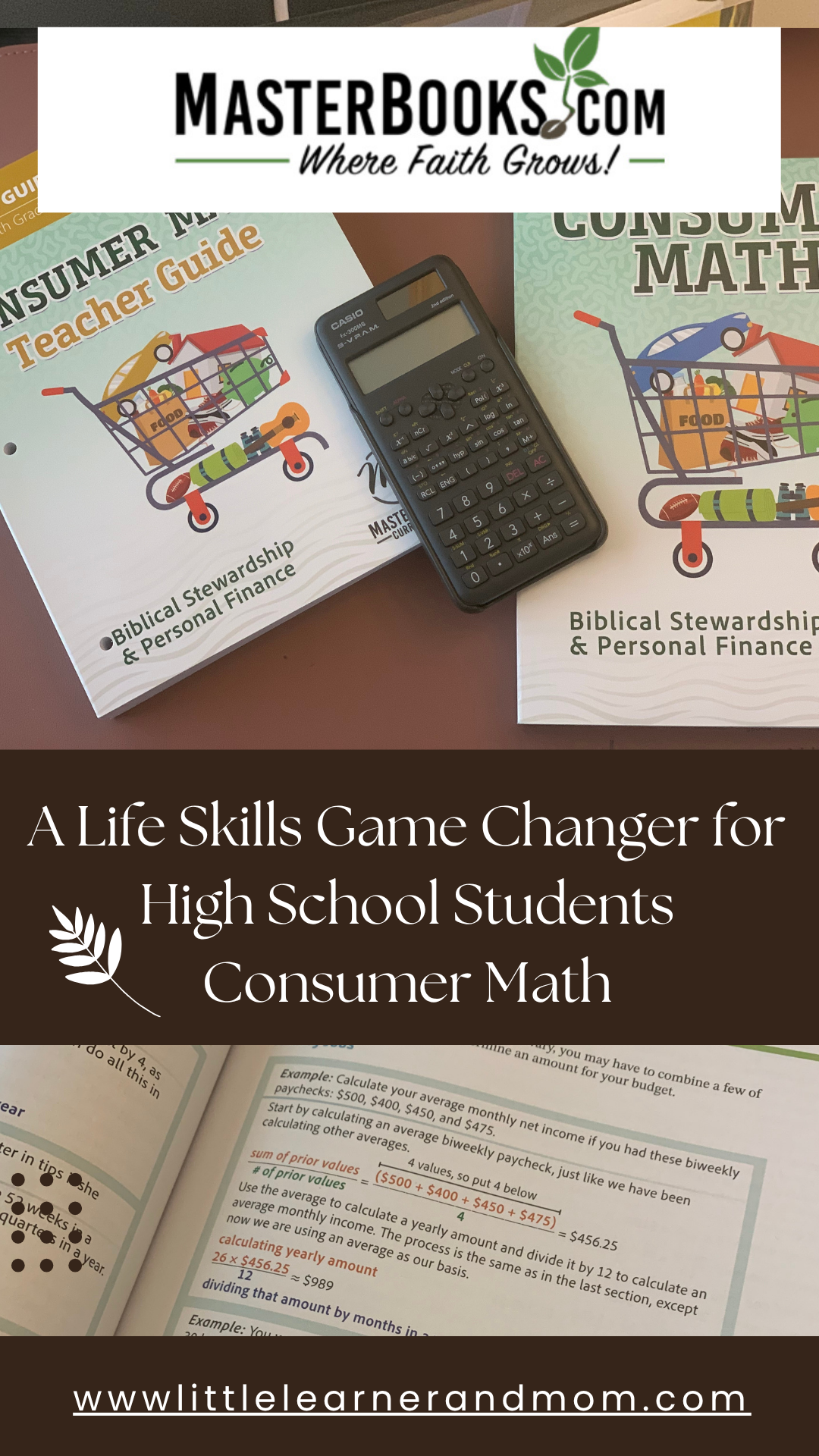 MasterBooks Consumer Math: A Life Skills Game Changer for High School ...
